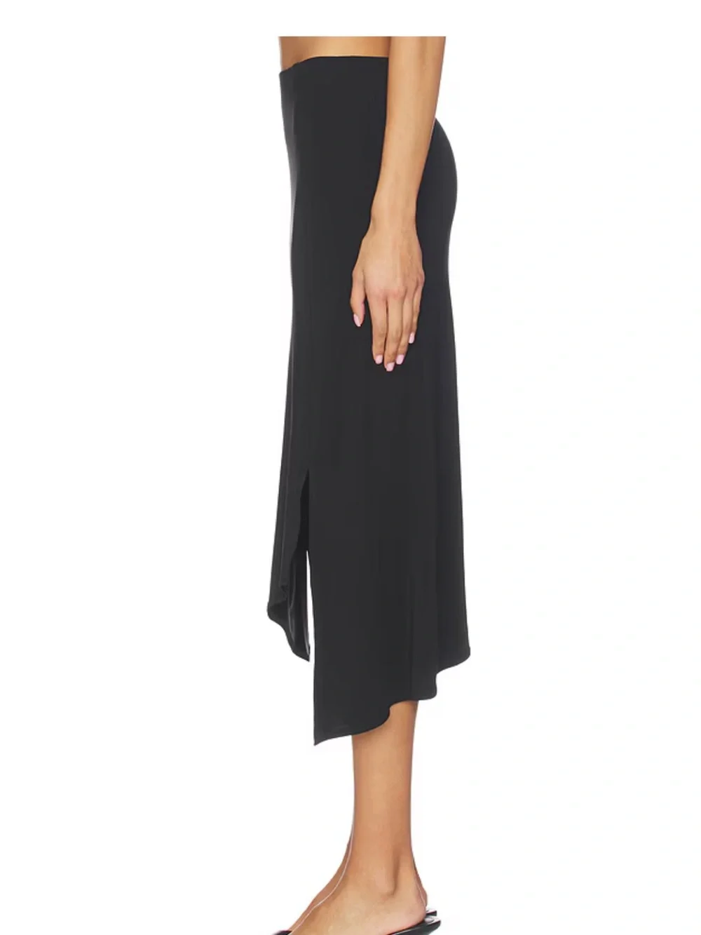 Evaes | Skirts | Ira Asym Midi Skirt In Black Eaves | Poshmark